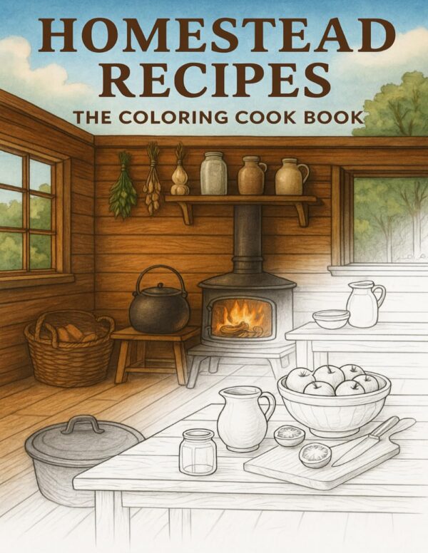 Homestead Recipes: The Coloring Cook Book - Rainy River Homesteaders